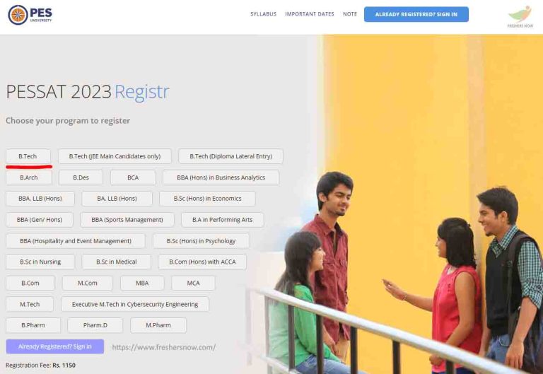 How To Fill Pessat Application Form 2023 Registration Process